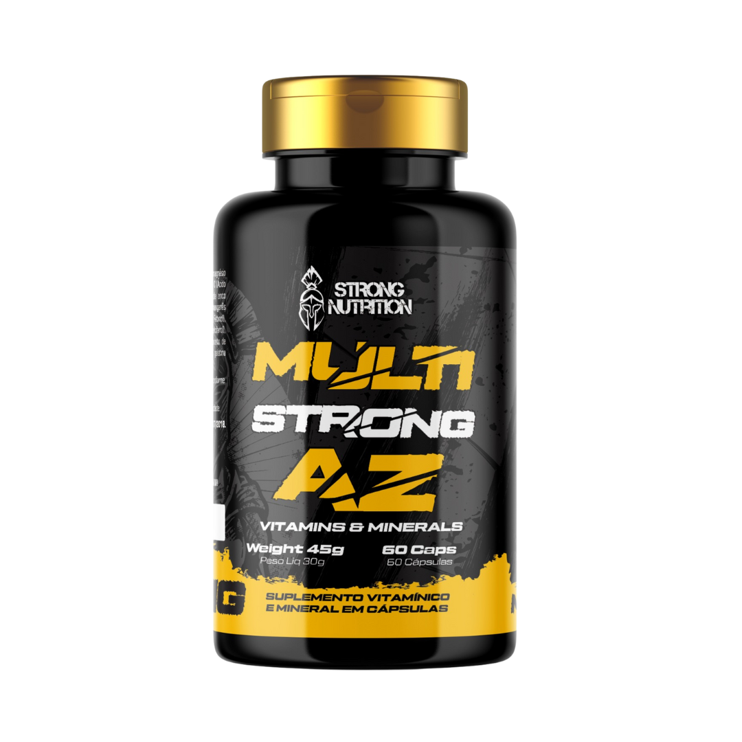Multi AZ Strong 60 Cápsulas - Multivitamínico Completo para Saúde e Be