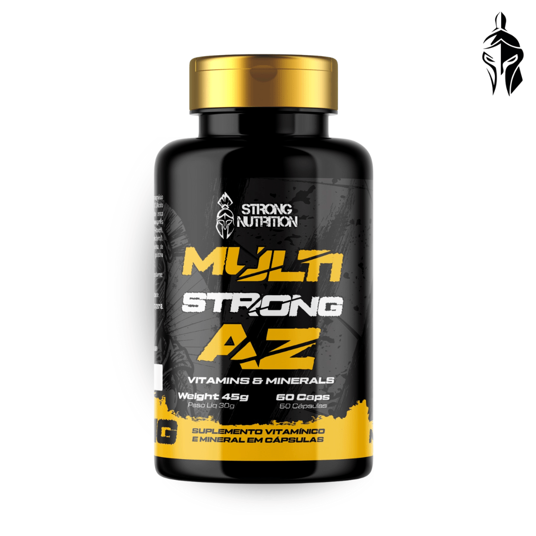 Multi AZ Strong 60 Cápsulas - Multivitamínico Completo para Saúde e Be